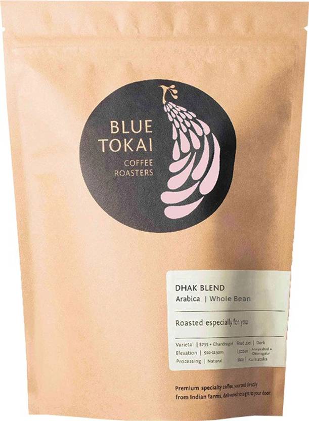Blue Tokai Coffee Roasters Dhak Blend | Arabica Freshly Roasted Coffee |( Whole Bean ) Dark ...