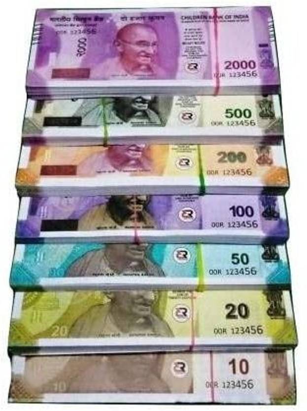 Meya Happy Fake Note (11*7=77pcs) Nakli Note Ki Gaddi | Fake Note ...