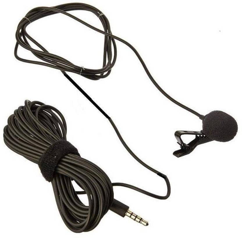 subton Microphone 20 feet Long Collar Mic (3.5mm Jack) with Noise ...