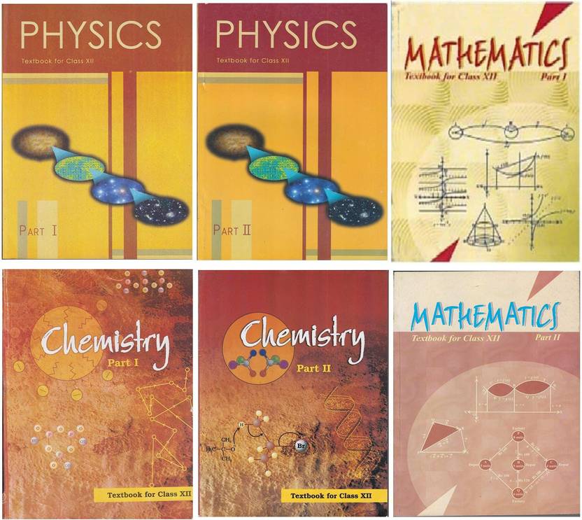 Physics Part - 1 & 2 , Chemistry Part - 1 & 2 And Mathematics Textbook Part - 1 & 2 For Class 12 ...