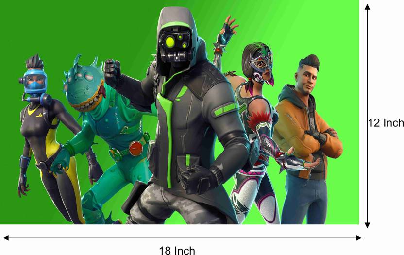 Fortnite Game Wall Poster For Room With Gloss Lamination M27 Paper ...
