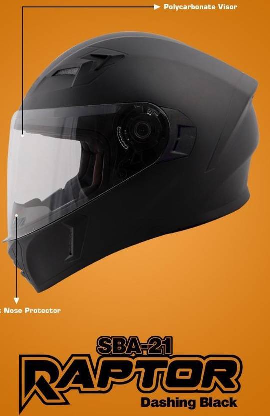 Steelbird Air SBA-21 GLOSSY HI-QUALITY RAPTOR DASHING BLACK-M ...