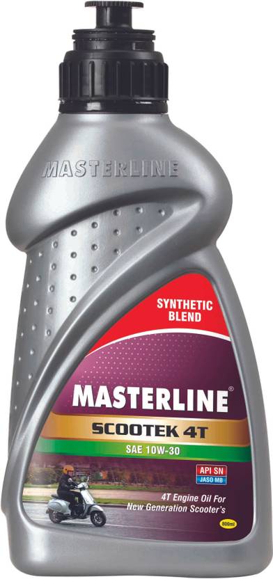 MASTERLINE LUBRICANTS MLPL040 SCOOTEK 4T 10W-30 API SN/ JASO MB ...
