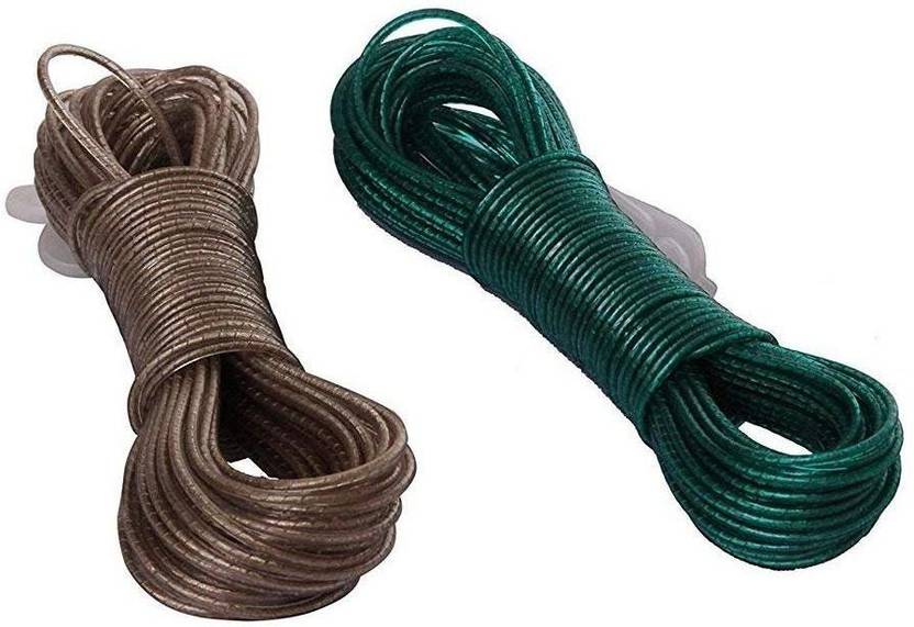 The Palku (Pack of 2 ) Clothesline Wet Laundry Rope PVC Coated Metal ...