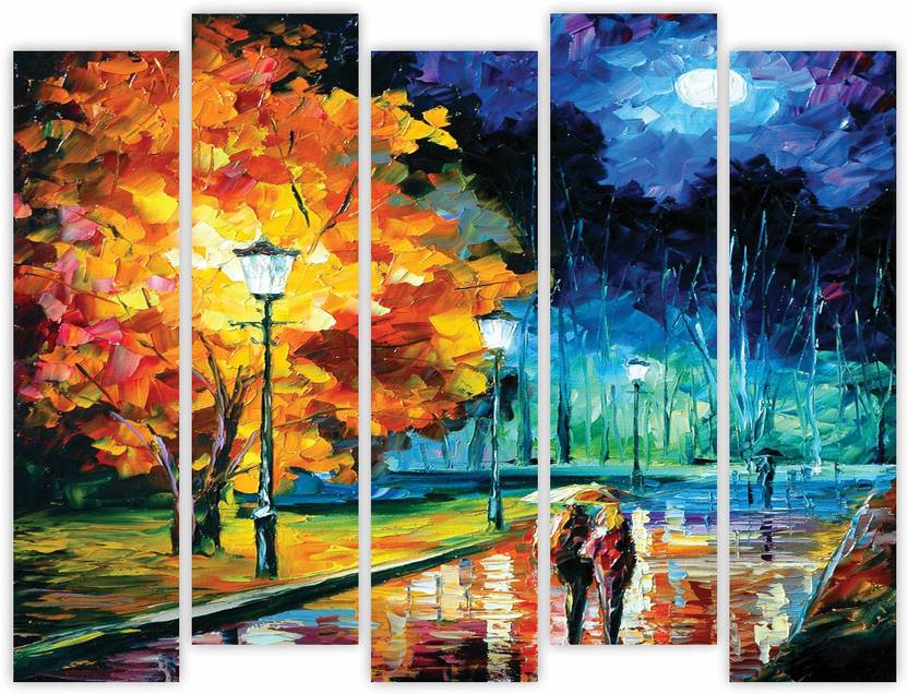 HD RAPID DESIGN Multiple Frames Split Art Texture MDF Wall Paintings ...