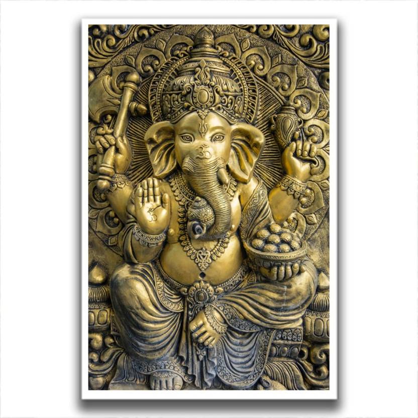 3D Ganesha Mural Murti Wall Picture Home Living Room Poster Vinyl ...