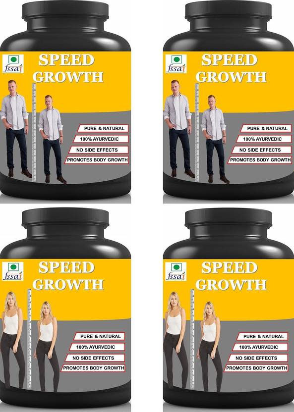 Hindustan Ayurveda Speed Growth Height Increaser Medicine Capsules Pack ...