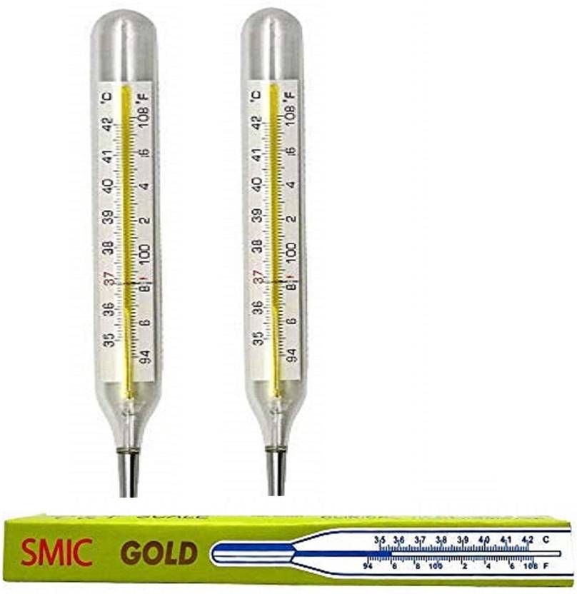 Mcp Healthcare Smic Smic Gold Mercury Thermometer Pack Of 2 Pcs