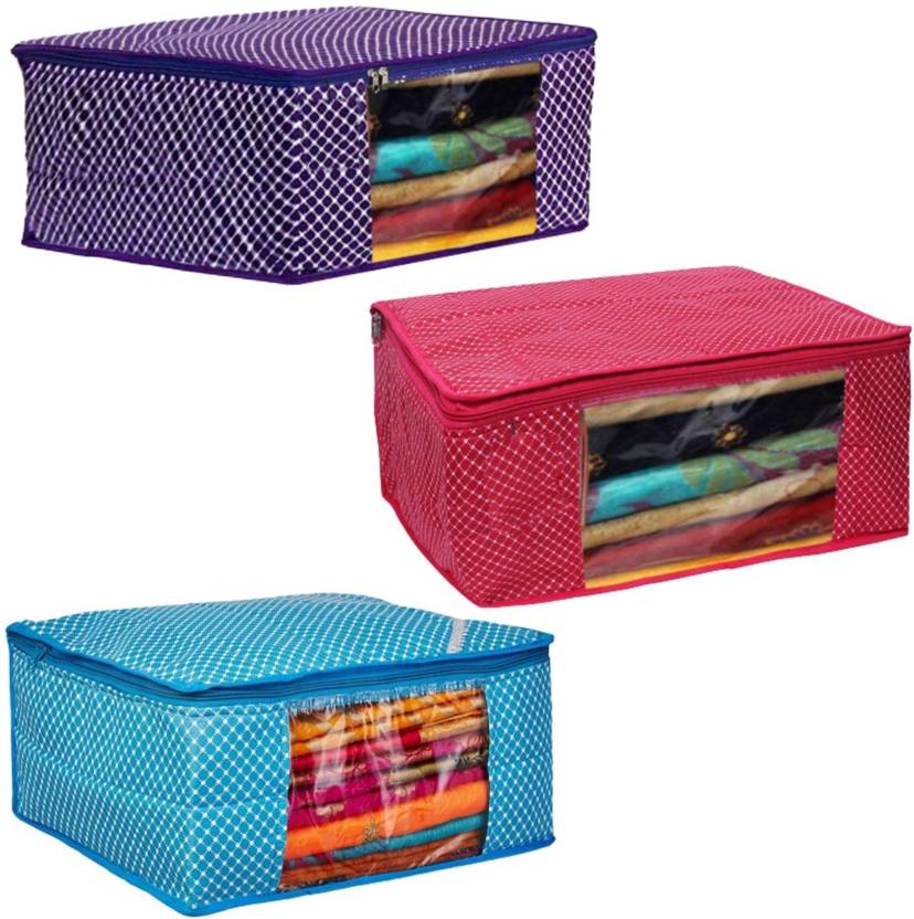 ShubhKraft cloth organizer for wardrobe combo Saree Covers for wardrobe ...