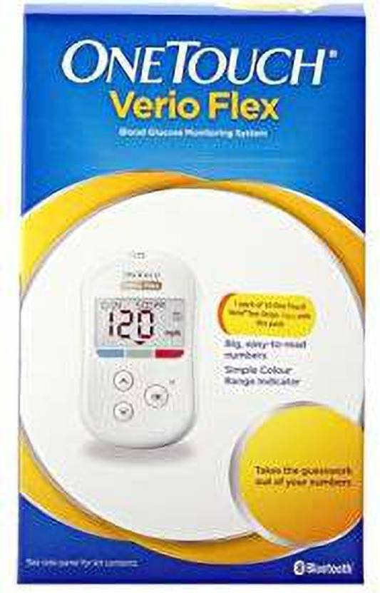 OneTouch Verio Flex Blood Glucose Monitor Glucometer Price in India ...