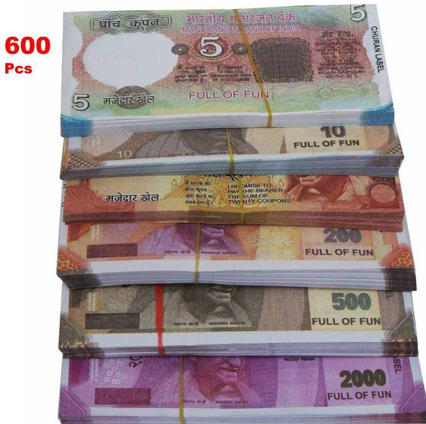 Mallexo 600PCs Fake Currency for Kids - Artificial Dummy Notes and Fake ...