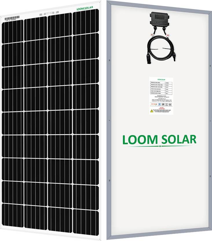LOOM SOLAR 190 Watt - 12 Volt (Pack of 2) Solar Panel Price in India ...