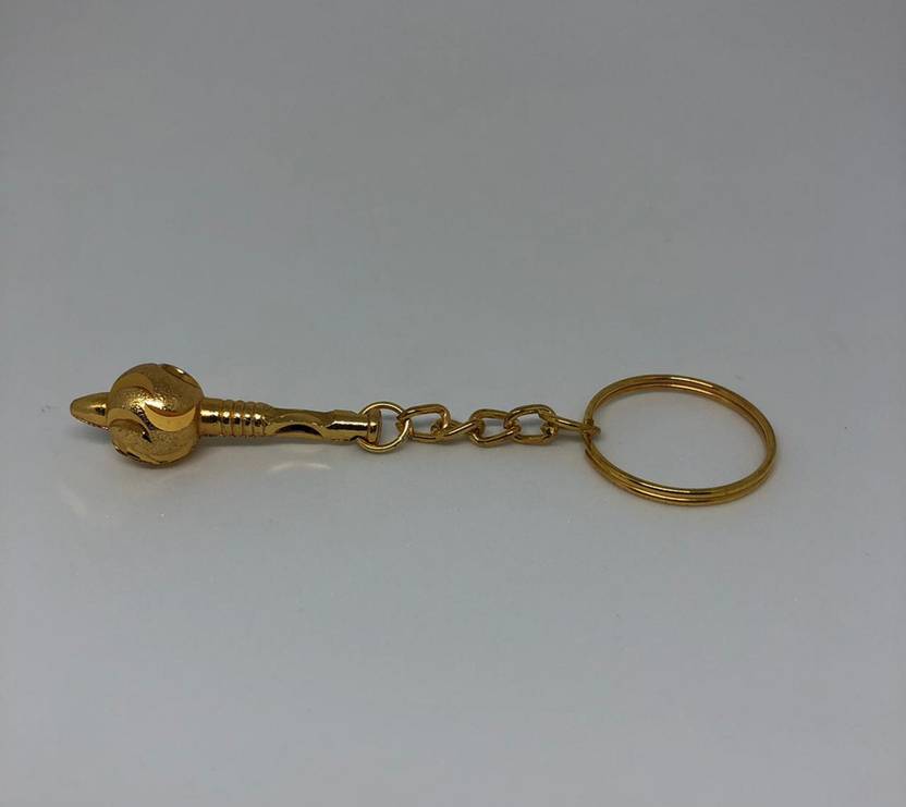 atlion Lord Hanuman Gada Golden Key Chain Key Chain Price in India ...