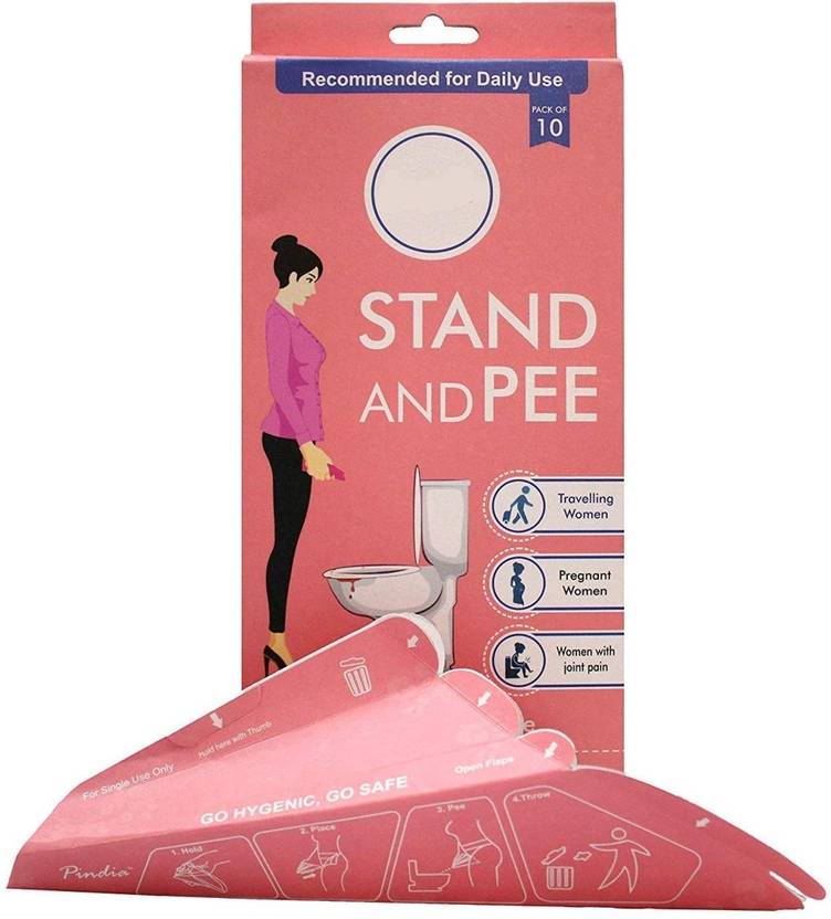 FooFaa Disposable Use & Throw Stand & Pee Female Urinating Funnel ...