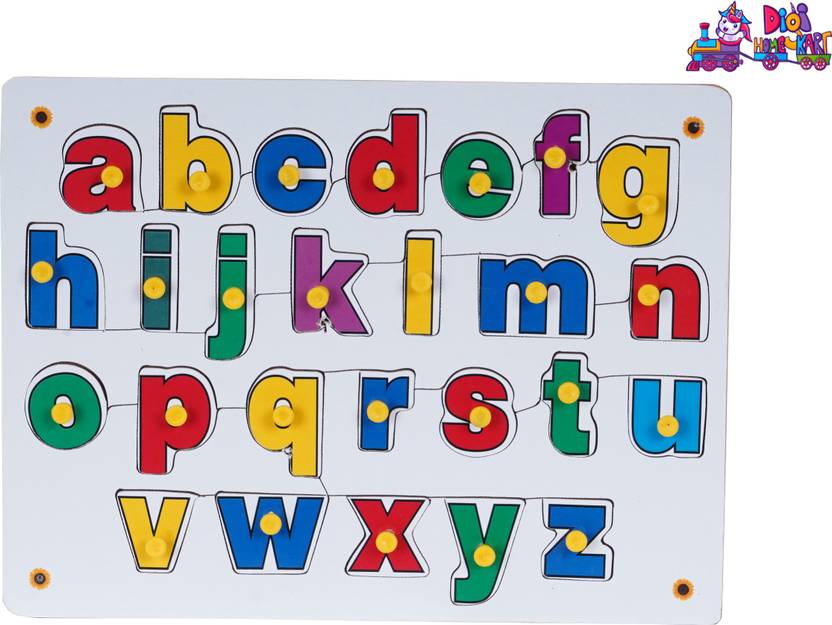 DIGI HomeKart wooden colorful learning educational abcd puzzle board ...