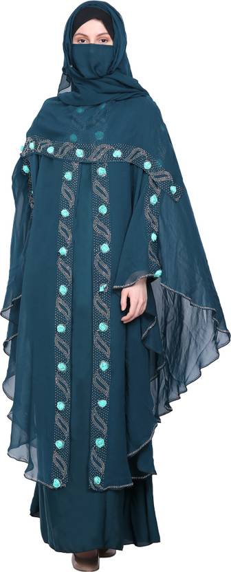 BINISH Women's Farasha Imported Soft Nida and Firdous Fabric Stone and ...