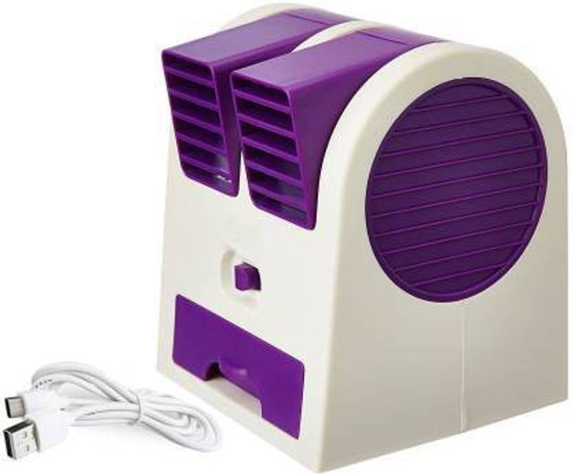 NKL Dual Blower Desk Table Air Cooler Powered Mini Portable Dual Blower ...