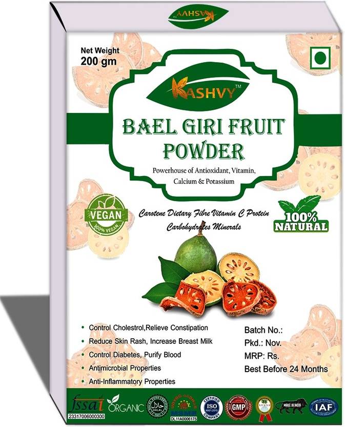 Kashvy Belgiri Powder | Bealgiri | Bael Phal Dry - Aegle Marmelos ...