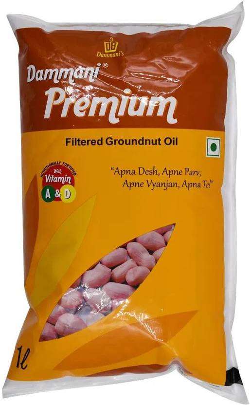 Dammani Edible oil Groundnut Oil Pouch Price in India - Buy Dammani ...