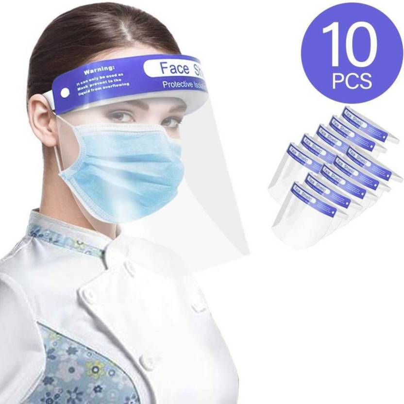 URBAN MED Full Face Shield Mask, face shield mask reusable, plastic ...