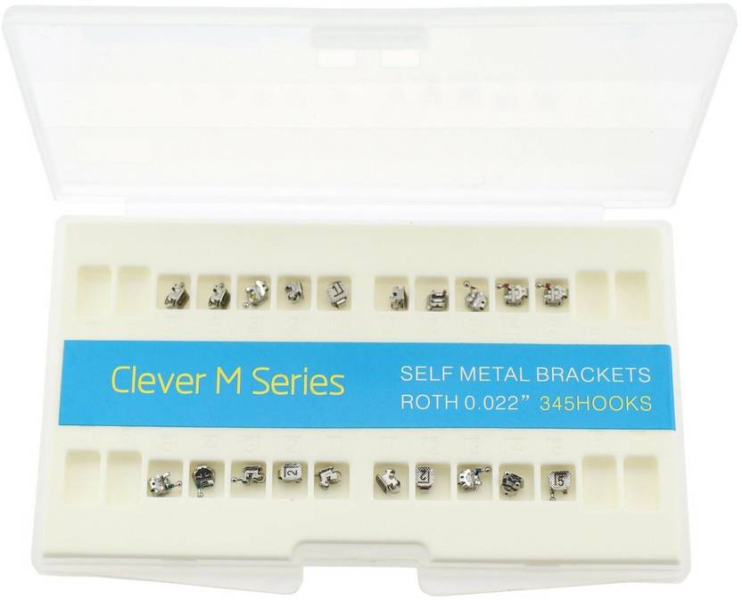 NMD NEXUS MEDODENT DENTAL SELF LIGATING METAL BRACKETS (CLEVER M SERIES ...