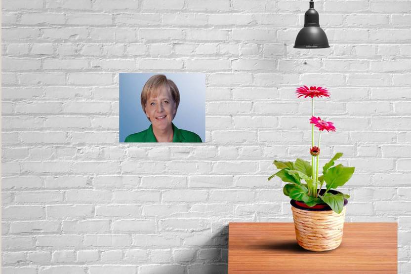 Famous Personality Angela Merkel Sticker Poster|Decorative Wall Poster ...