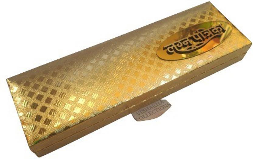 Vishakha Collections Beautiful Lagan Patrika / Shahi Chitthi / Peeli ...