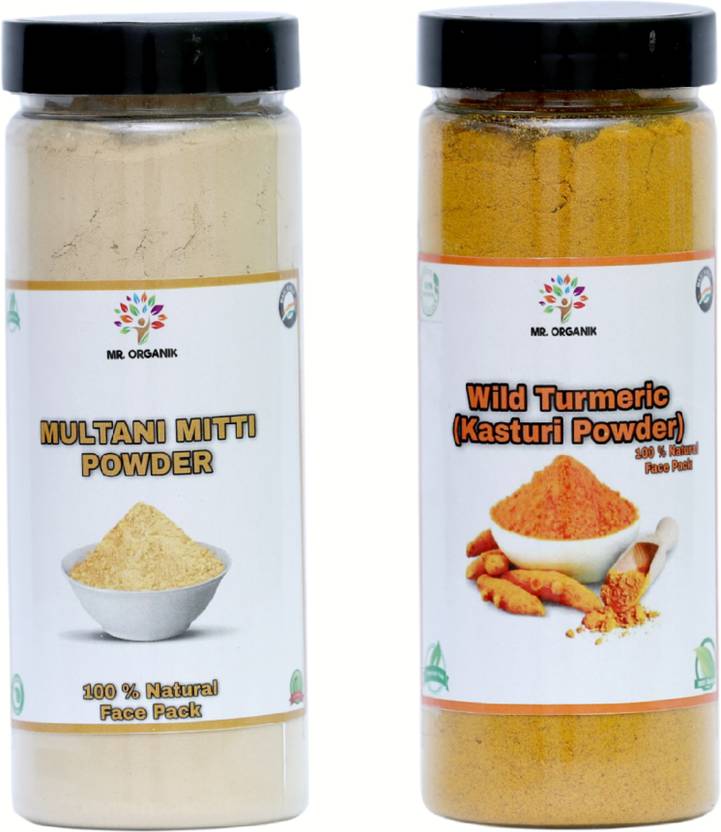 Mr Organik 100% Natural and Pure Multani Mitti powder with Kasturi ...