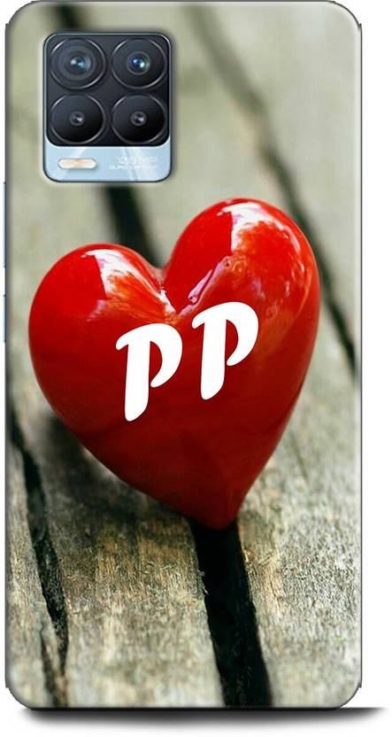INDICRAFT Back Cover for Realme 8, RMX3085 P P, P LOVES P, P NAME ...