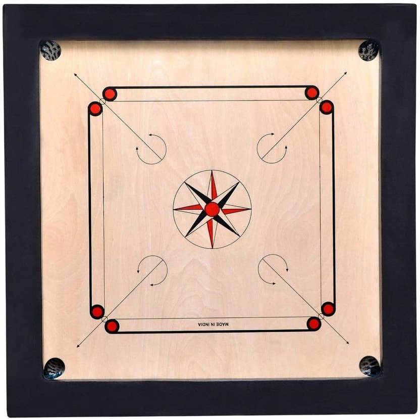 VPHUB ExtraLarge 36 Inch/ 3 Inch Border/ With Plastic Coins Carrom ...