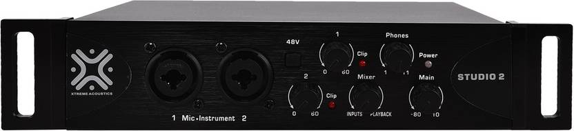 Xtreme Acoustics ST2, USB audio interface studio 2 with MIDI in and out ...