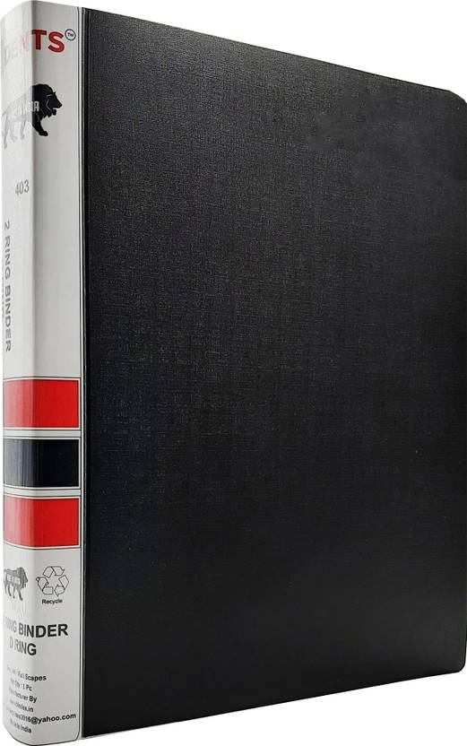Flipkart.com | JDENTS Plastic Ring Binder File 2D Full Scape Size Tough ...