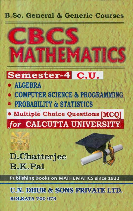 Cbcs Mathematics Semester 4 Calcutta University Buy Cbcs Mathematics Semester 4 Calcutta