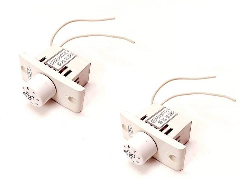ERH India 2 pcs Fan Regulator for Ceiling Fans. Fan Speed Controller 5 ...