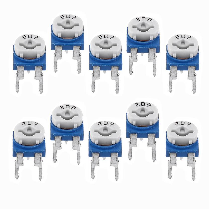 TechInfo VARAIBLE RESISTOR 203,PRESET Variable Resistor (20 kilo ohm 5% ...