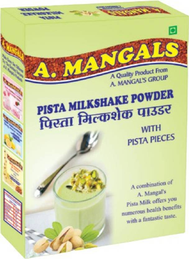A.Mangals Pista Milkshake Powder With Pista Pieces 500g Price in India ...