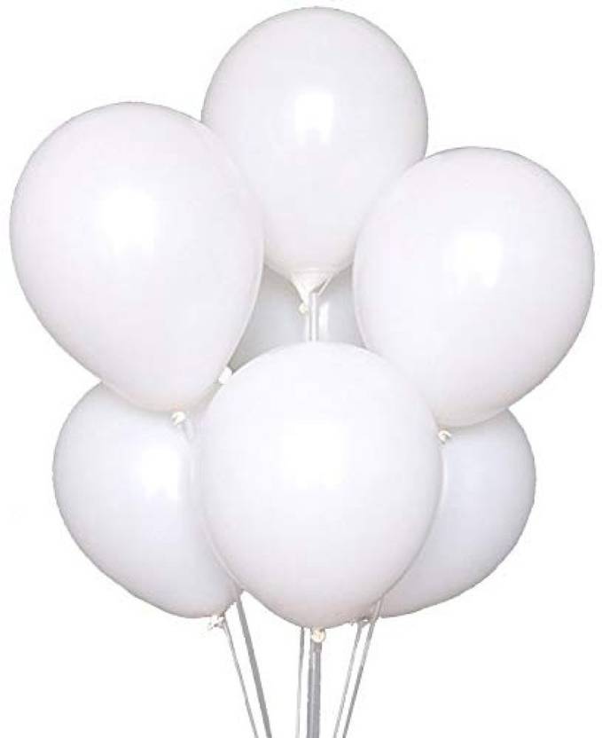 Flipkart.com | Wonder Solid Party Decoration Balloons for White theme ...