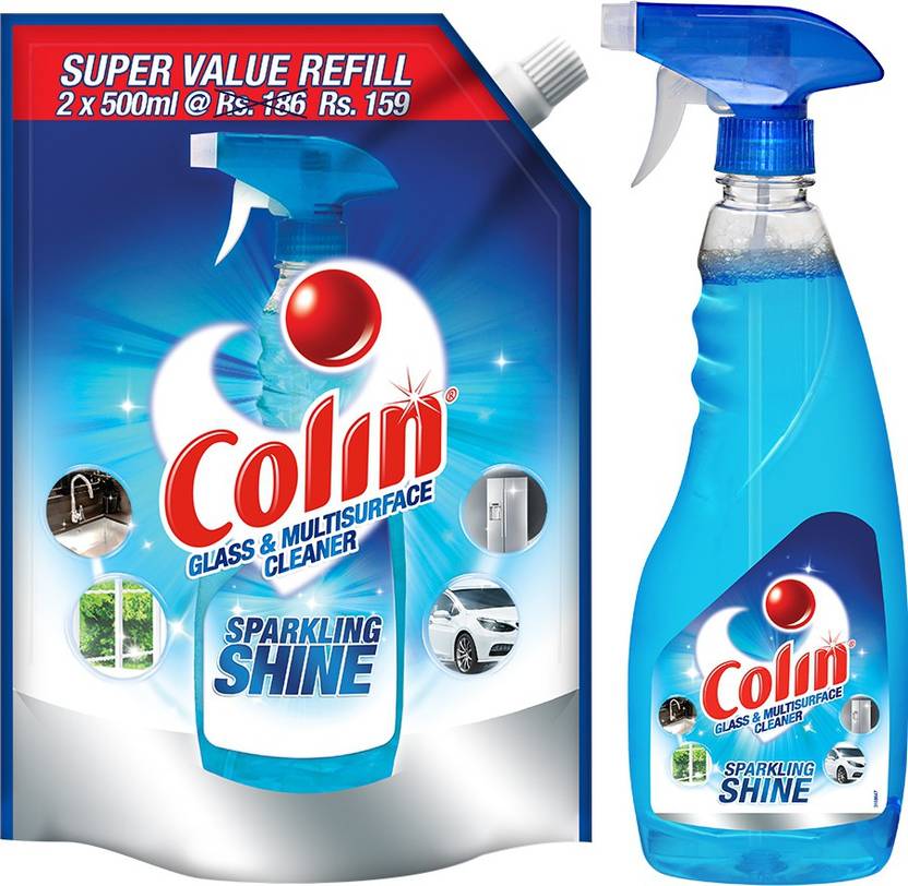 Colin Glass Cleaner Refill - 1000ml with Trigger - 500ml Price in India ...