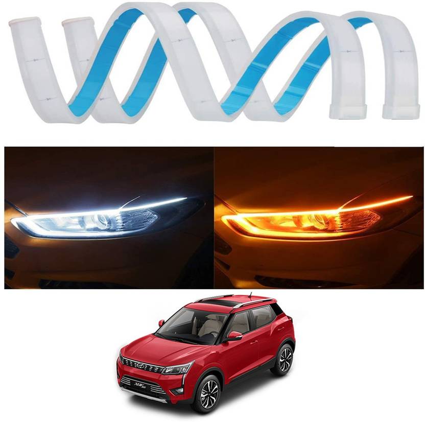 MATIES Daytime Running Lights Stick-on Above Headlamp Car Fancy Lights ...