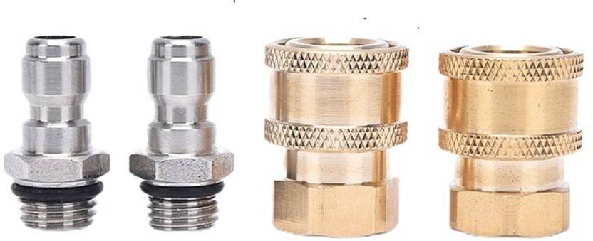 Awes 2 Pcs Set Male and Female 1/4" Quick Connector Qrc Coupler For ...