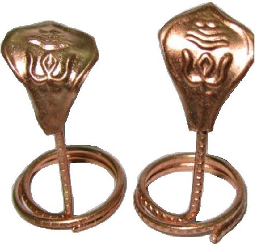 DARIDRA BHANJAN Copper Pair of Naag Nagin Yantra for Vastu & Kaal Sarp ...
