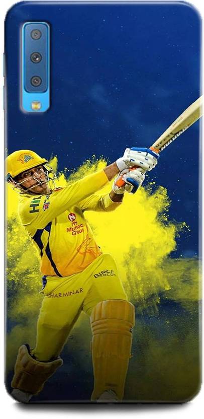 Wall Art Back Cover for SAMSUNG Galaxy A7 M S DHONI, CHENNAI SUPER KING ...