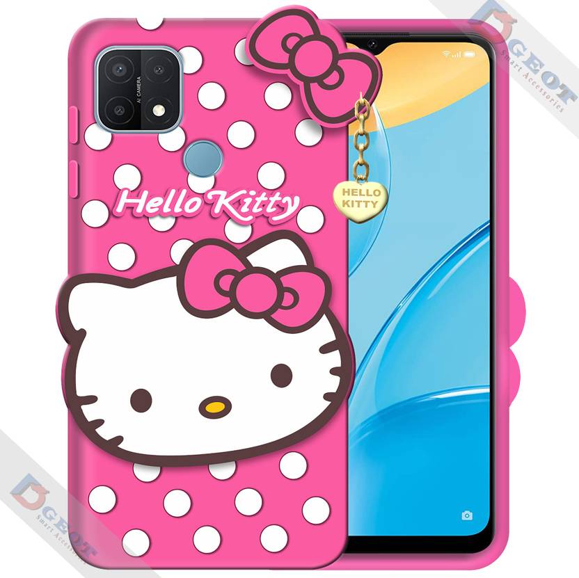Dgeot Back Cover for Oppo A15s|3D Cute Hello Kitty|Girls Favourite|with ...