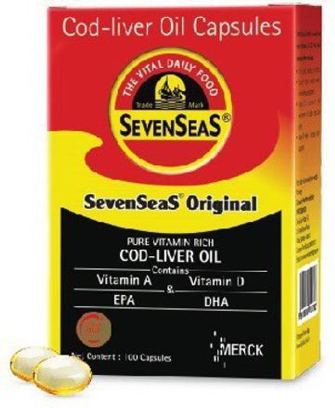 SEVEN SEAS Cod Liver Oil Capsules (100 Cap) Price in India - Buy SEVEN ...
