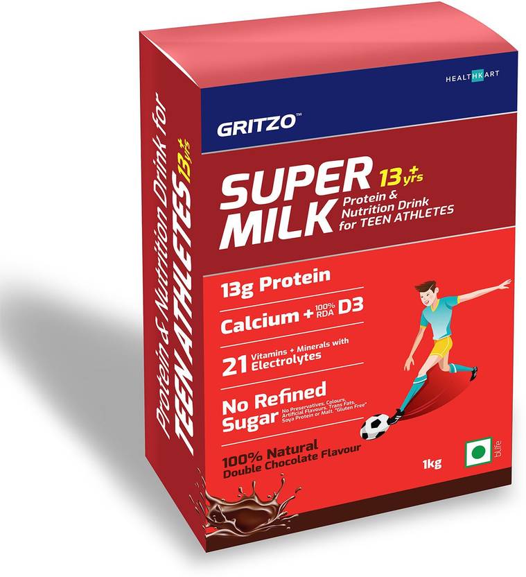 Gritzo SuperMilk 13+y (Teen Athletes) Kids Growth Nutrition Health ...