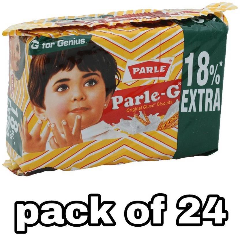 PARLE G glucose biscuit pack of 24 Plain Price in India - Buy PARLE G ...