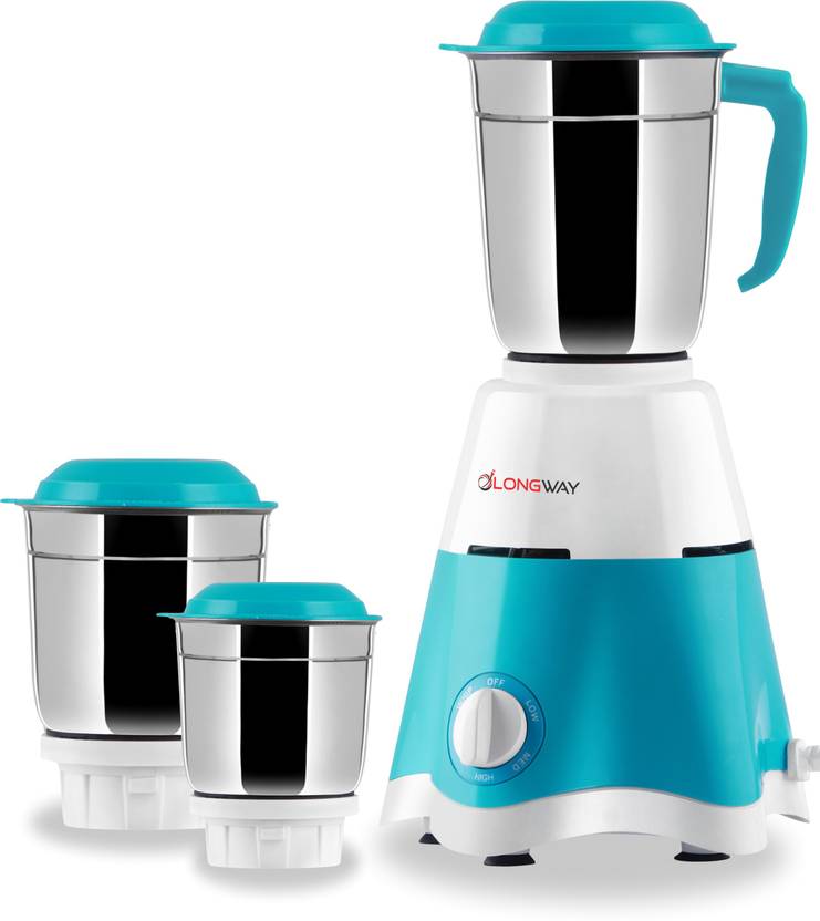 Longway SUPER DLX 2 Jar 750 W Mixer Grinder (2 Jars, White & Green ...