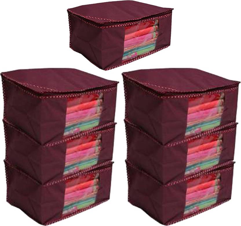 Ankit International Maroon_Saree_07_AI Presents non woven saree cover ...