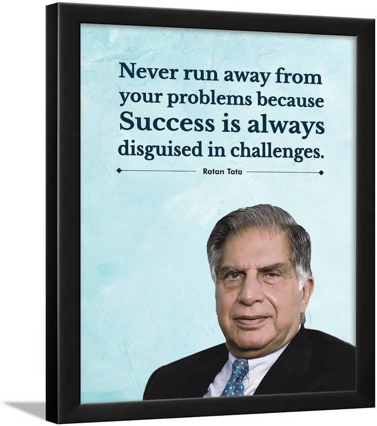 Ratan Tata Quote Frame - motivational quotes frames - poster with frame ...