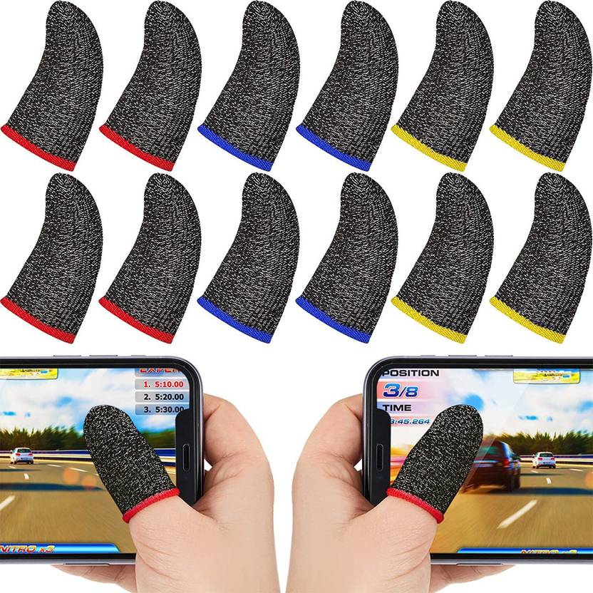 Shouten Thumb & Finger Sleeve for Pubg Mobile Game 6 Pairs Black ... Shouten Thumb & Finger Sleeve for Pubg Mobile Game 6 Pairs Black ...